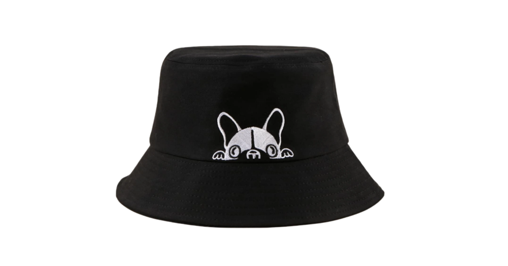 Francia bulldog mintás kalap, fekete (Női) 3.190 Ft-ért